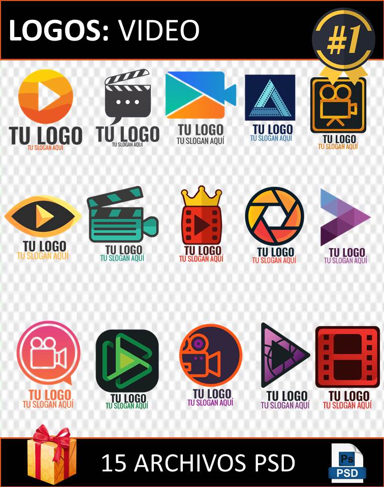Logo Manía Pack de Plantillas de Logos editables en PSD